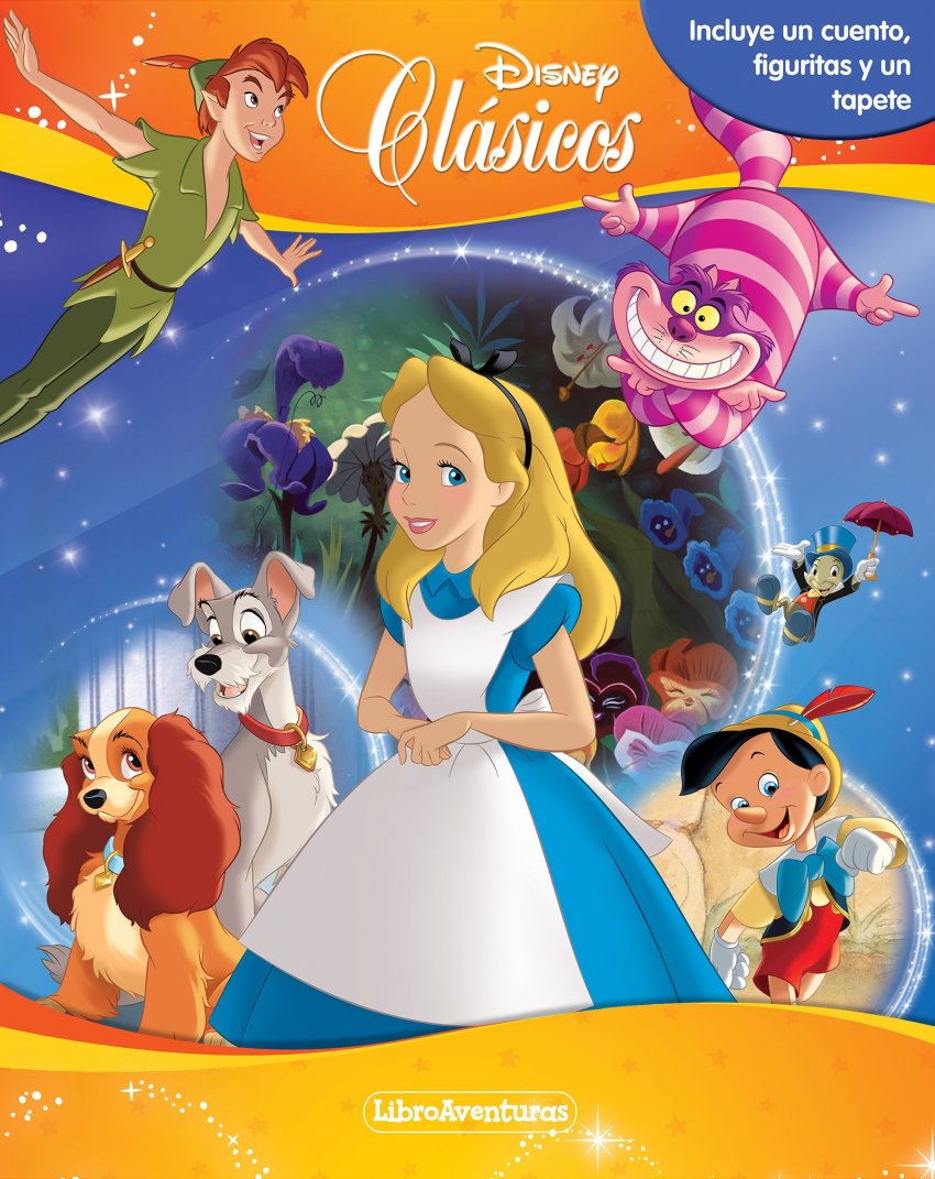CLASICOS DISNEY. LIBRO AVENTURAS. INCLUYE UN CUENTO, FIGURITAS Y